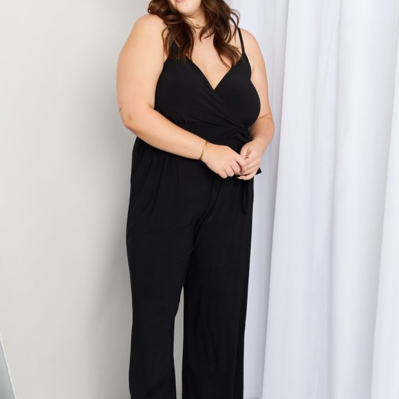 Gilli | Pants & Jumpsuits | Gilli Full Size Tied Spaghetti Strap ...